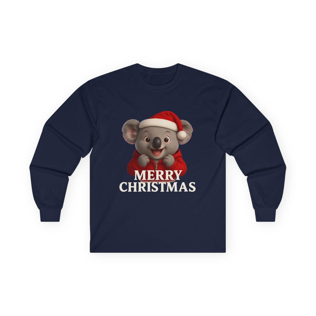 Koala Santa Christmas Long Sleeve Tee, Aussie Holiday Shirt - Etsy