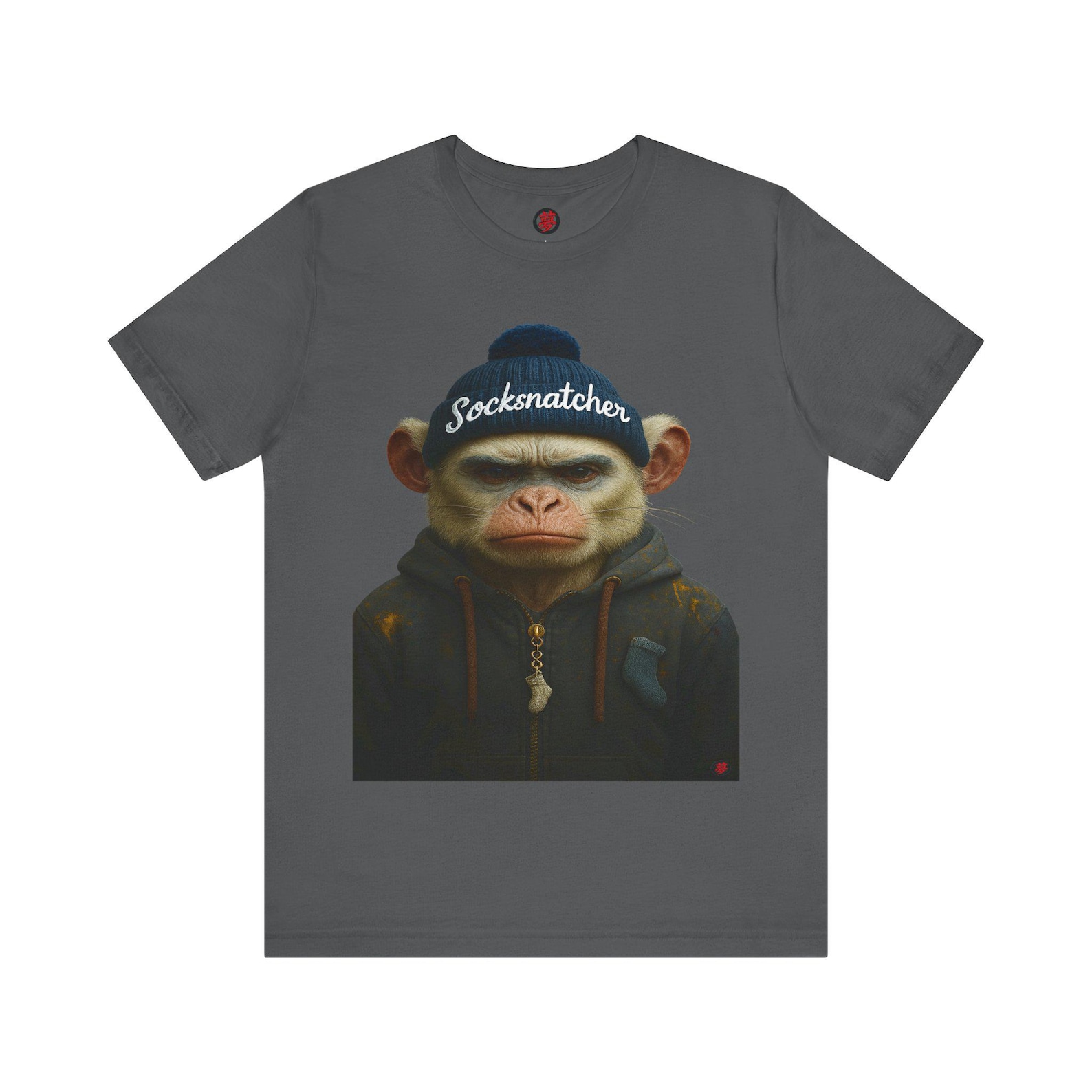 Monkey Streetwear T-shirt: Socksnatcher Graphic Tee - Etsy