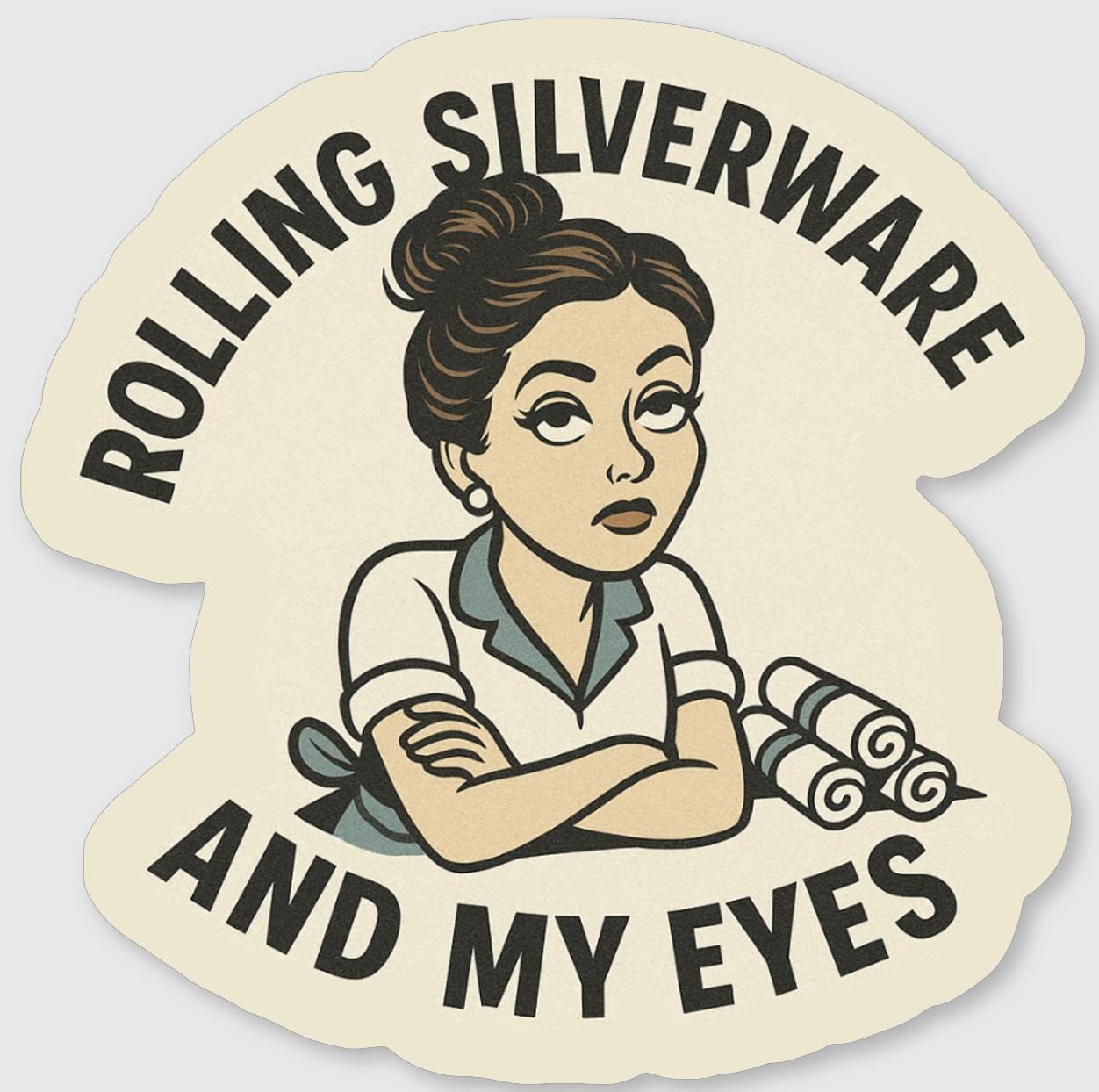 Service Industry Sticker Pack, Funny Restaurant Stickers, Food Service ...