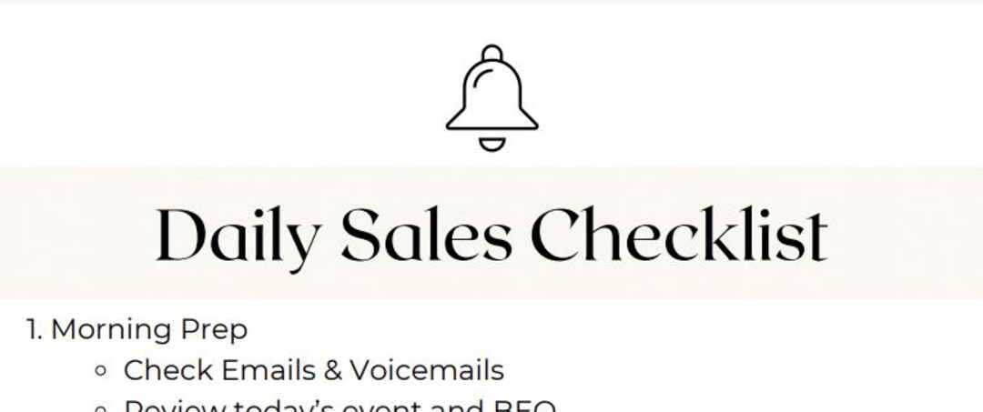 Daily Checklist, Setting up Your Sales Office, Creating a Sales Budget ...