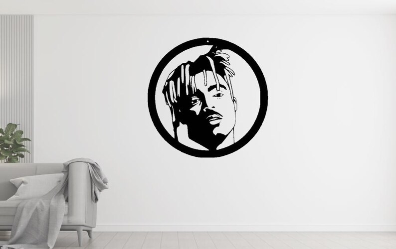 Juice WRLD Silhouette DXF File – Rap Legend Wall Art for Laser Cut, CNC ...