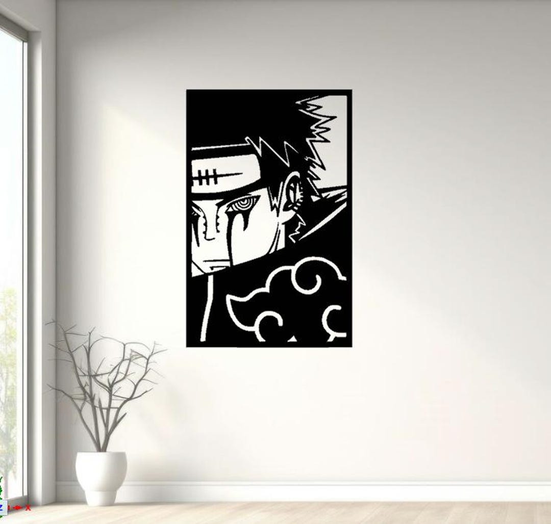 Pain Naruto DXF SVG File – Anime Wall Art CNC Laser Cut File | Akatsuki ...
