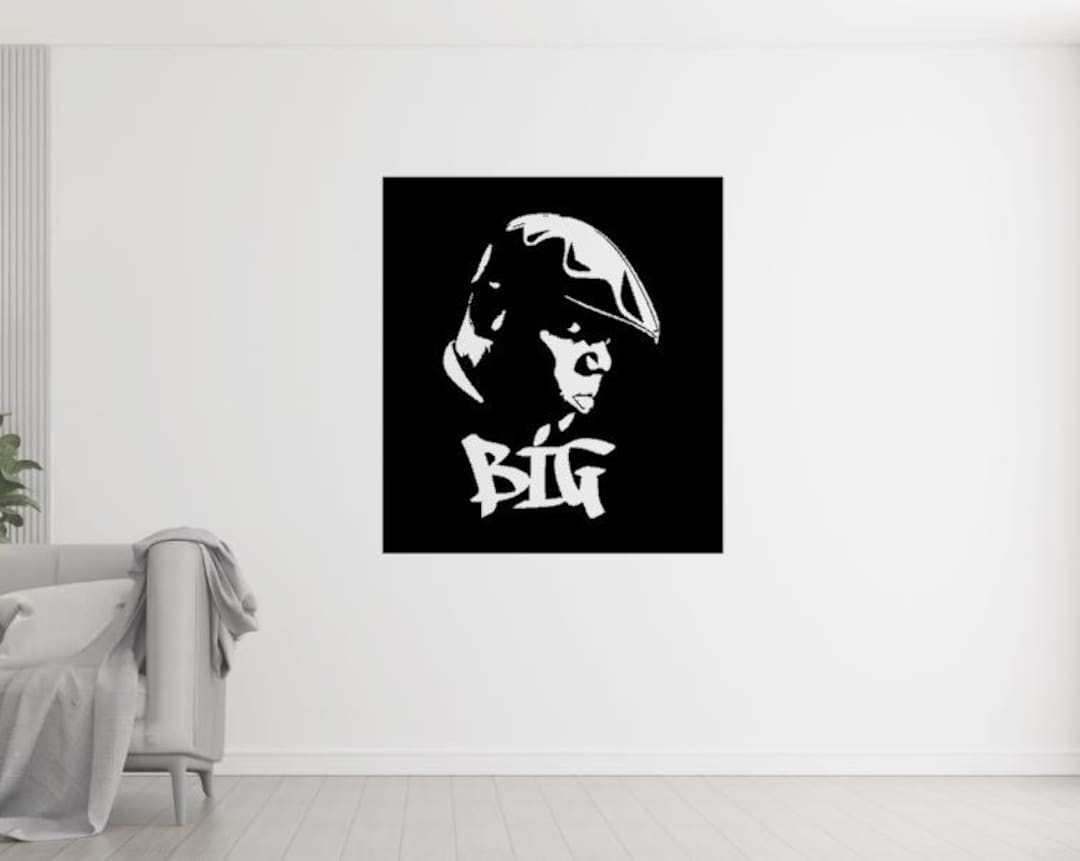 Biggie Smalls SVG DXF | Rap Legend Wall Art Cut File | Hip Hop Icon ...