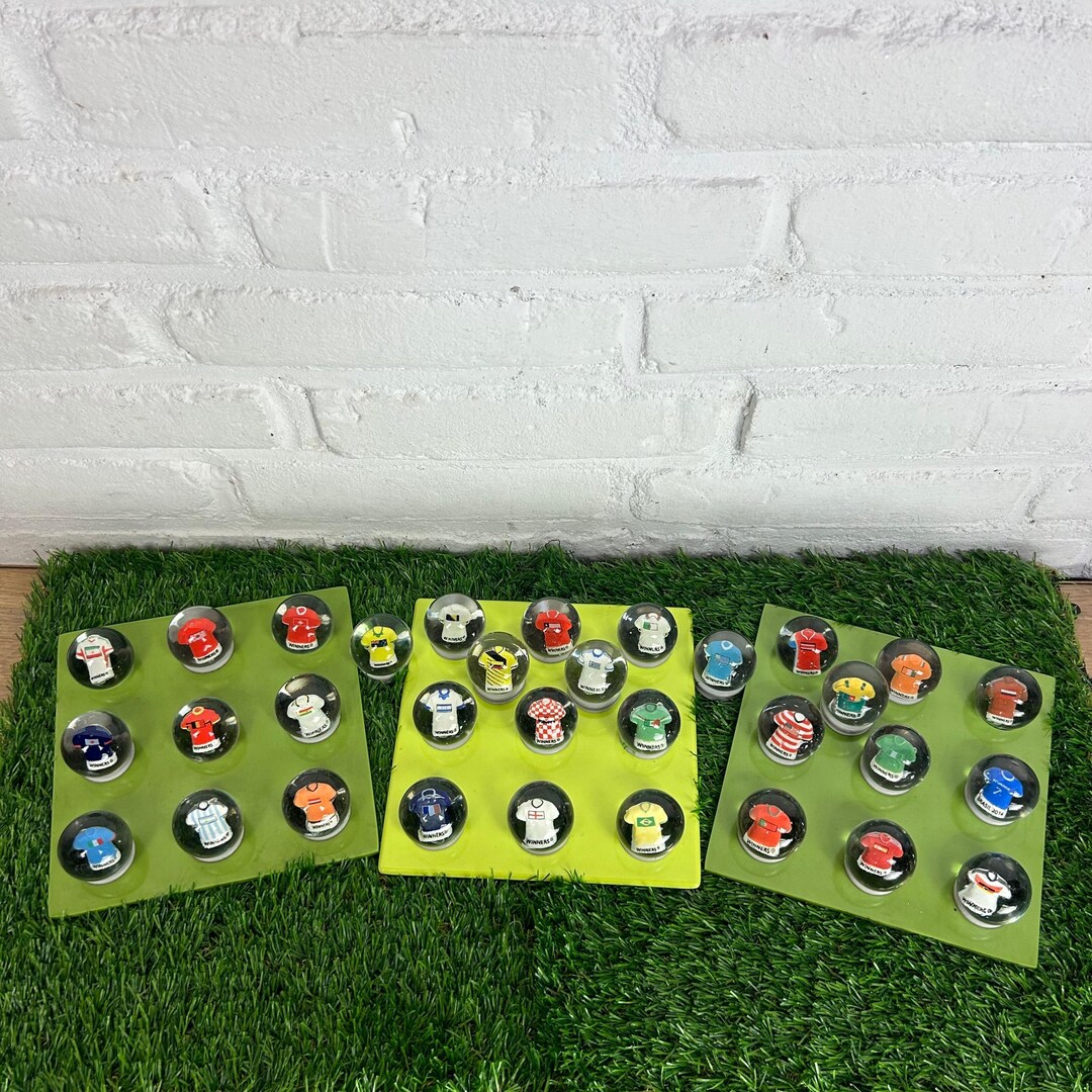 Complete Set of 32 World Cup Football Glass Marbles - Etsy