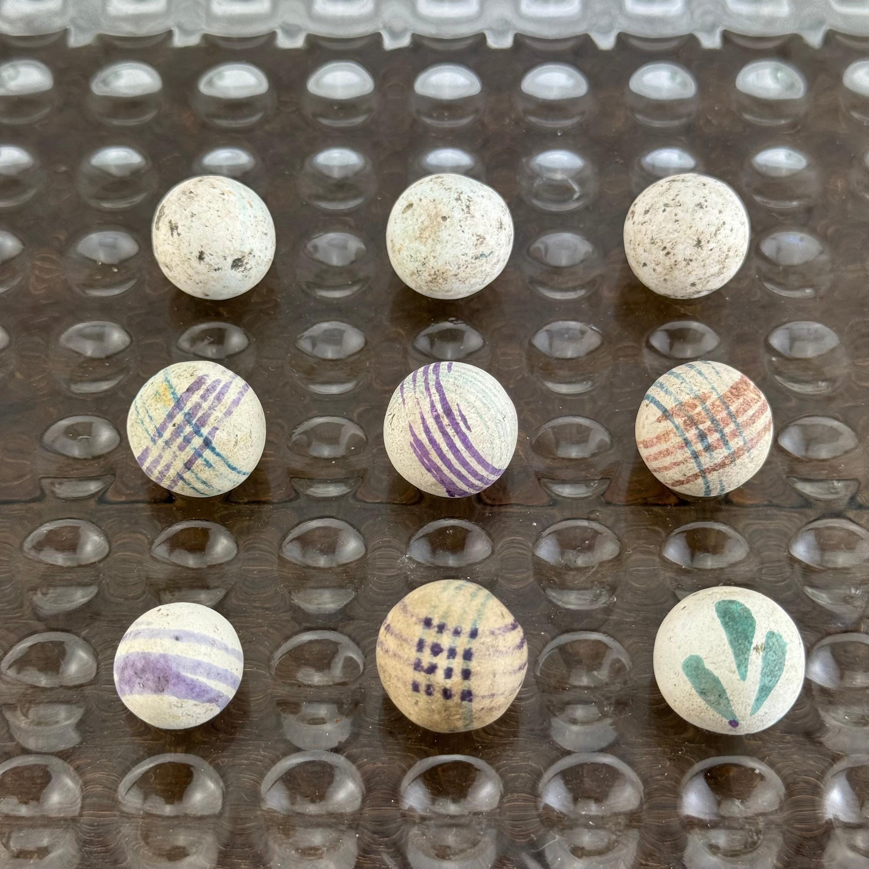 Antique Set of Rare China Marbles - Etsy