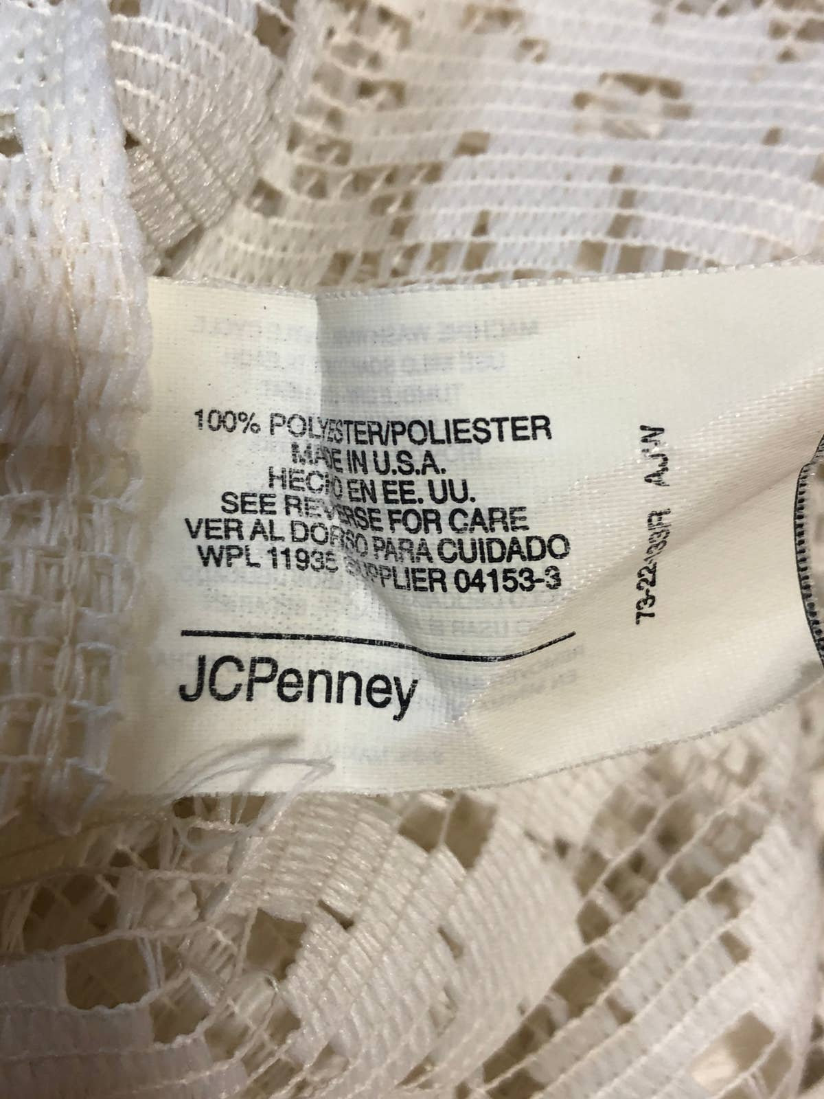 Vintage JC Penny Lace Window Curtain Panel 64" Wide X 88" Long - Etsy