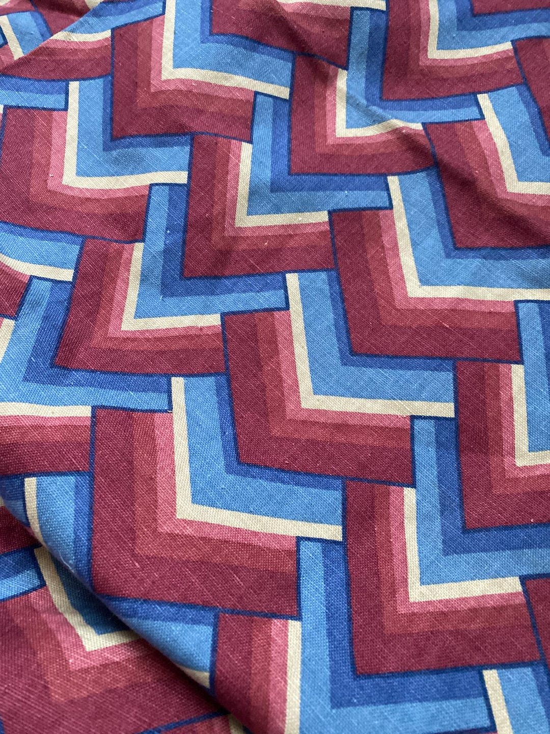 Bassett Mcnab charade Janice Lachman Fabric Vintage Swatch 1 Yard 17 X ...