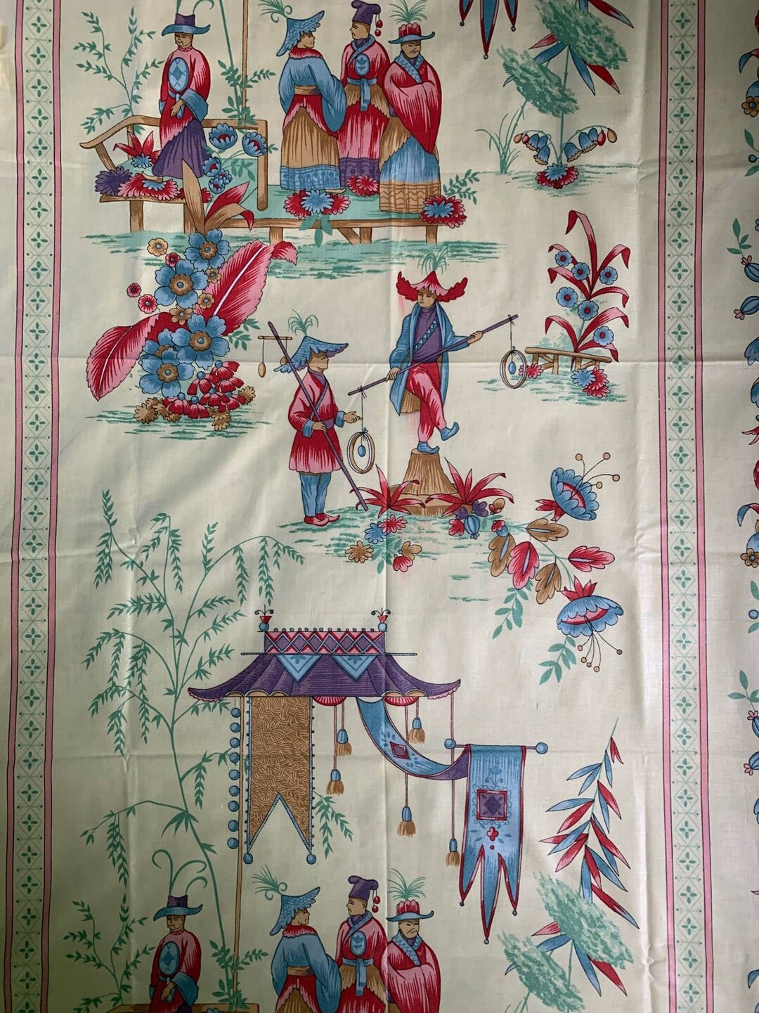 Upholstery Fabric by Ramm "mandarin" Lightweight 44" X 26" Vintage - Etsy