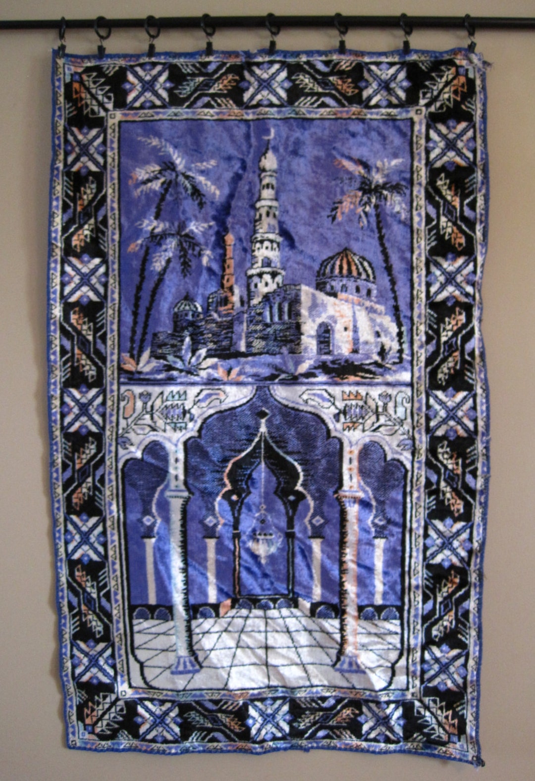 Moroccan Mosque Plush Tapestry Prayer Rug Vintage 24.5" X 40" - Etsy