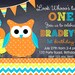 Owl Birthday Invitation Chevron Owl Birthday Party Invitation - Etsy