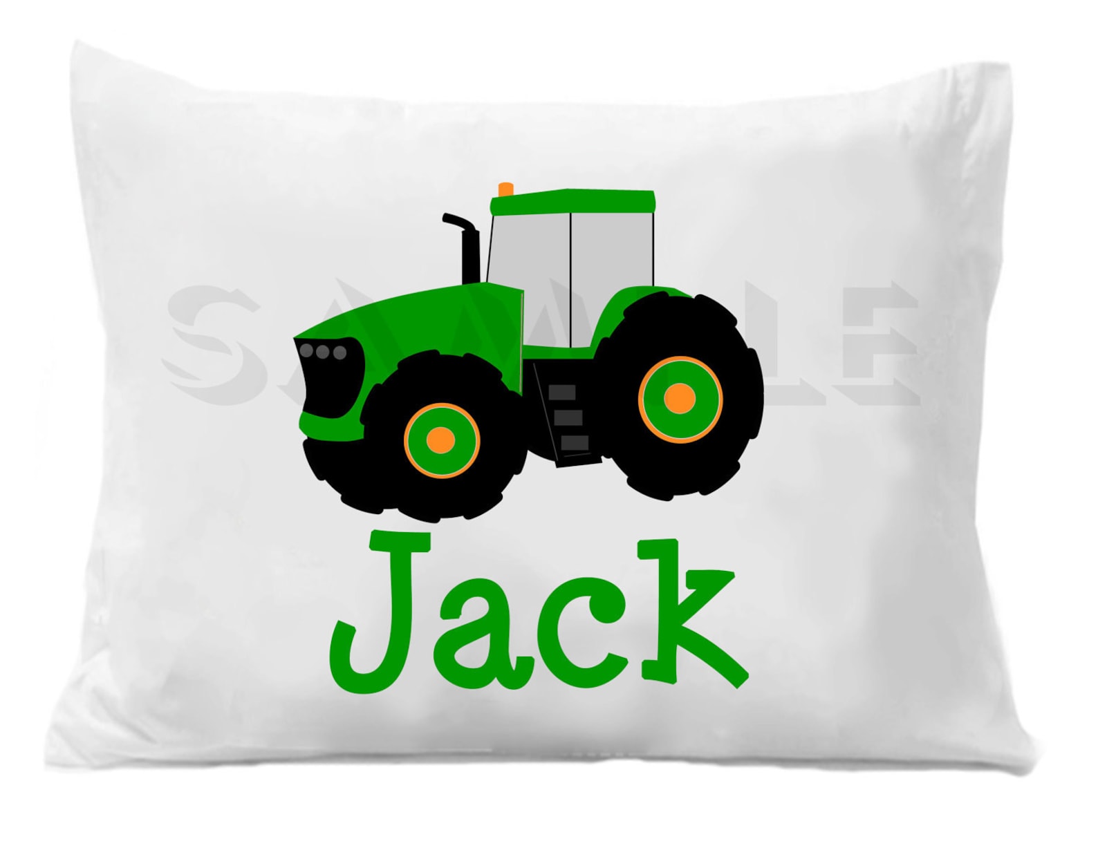 Tractor Personalized Pillow Case Personalized Pillowcase Boys | Etsy
