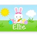 Easter Placemat, Kids Personalized Placemat, Decorating Easter Eggs ...