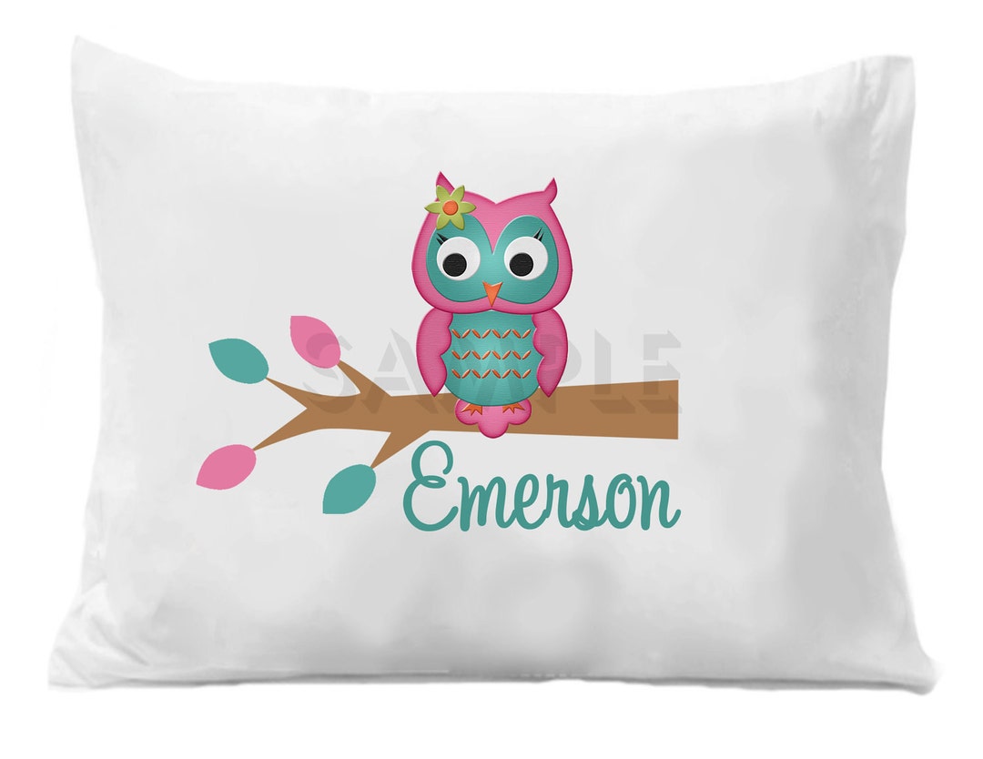 Owl Pillowcase, Personalized Owl Pillow Case - Etsy