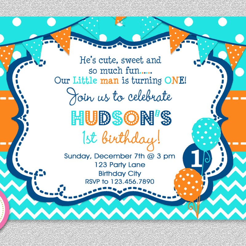 Chevron Invitation - Etsy