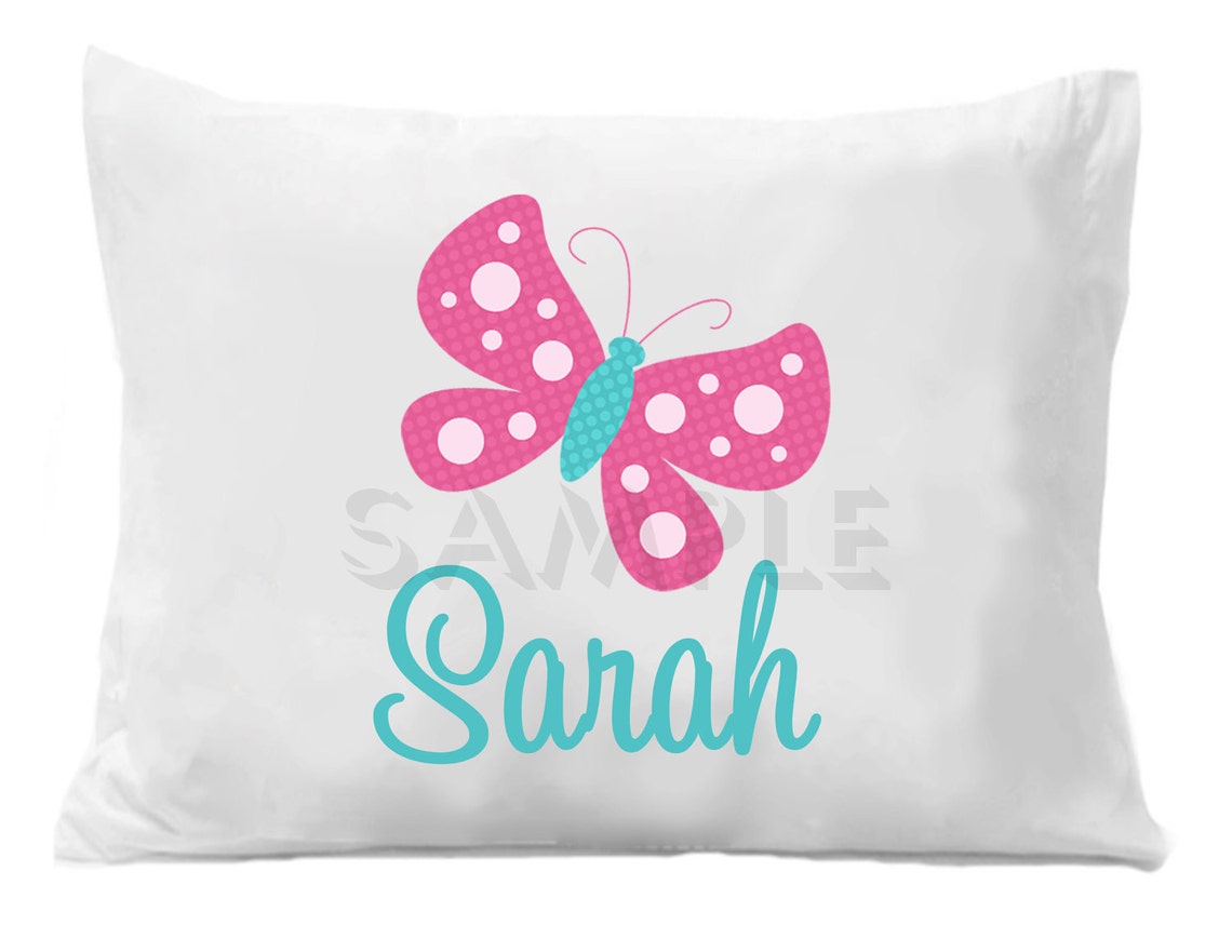 Butterfly Pillow Case Butterfly Personalized Pillowcase | Etsy