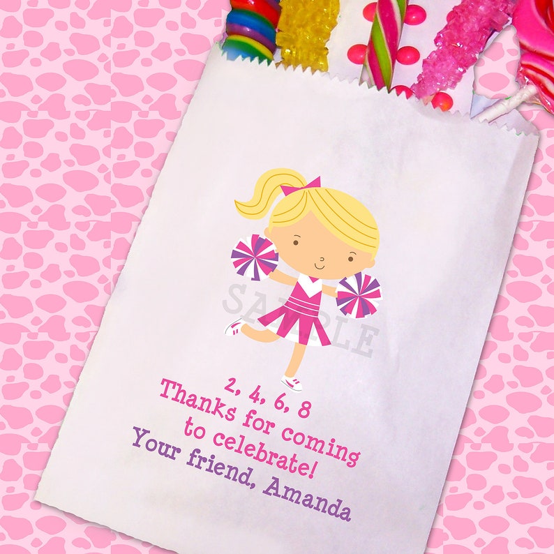 Gymnastics Party Favor Bag Gymnastics Candy Bags Goody | Etsy