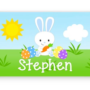 Easter Personalized Placemat, Easter Bunny Laminated Placemat, Easter ...