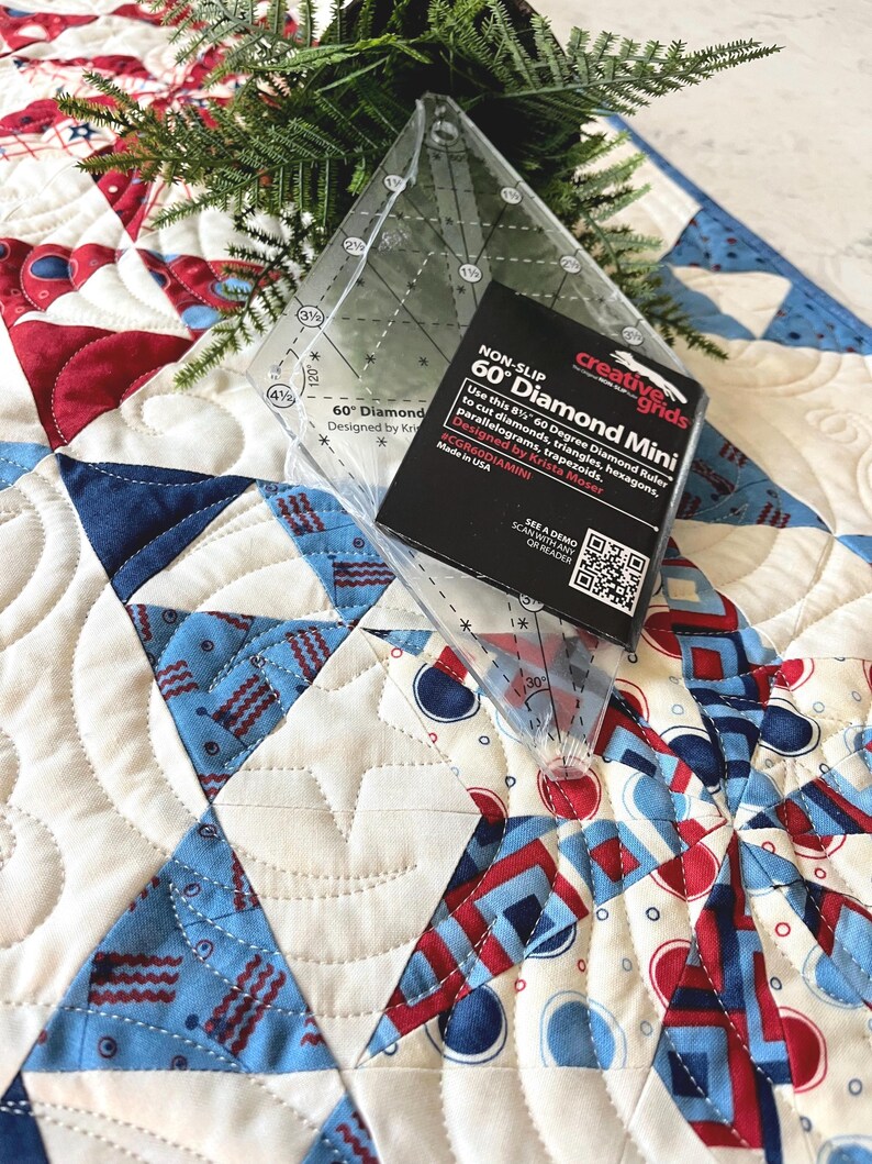 Creative Grides 60 Degree Mini Diamond Ruler - CGR60DIAMINI - Etsy