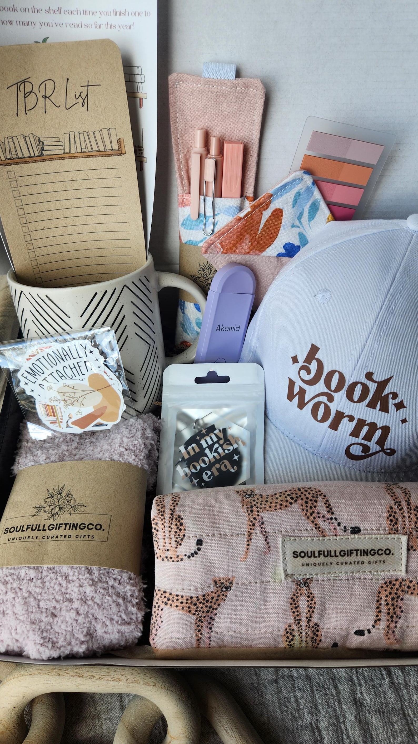Bookish Gift Box, Book Themed Gift Box With Book Sleeve, Gift Box for ...