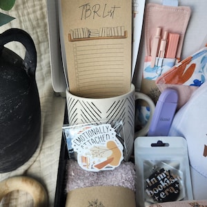 Bookish Gift Box, Book Themed Gift Box With Book Sleeve, Gift Box for ...
