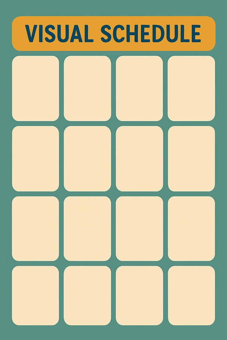 Visual Schedule for ABA Therapy | Printable Routine Cards for Children ...