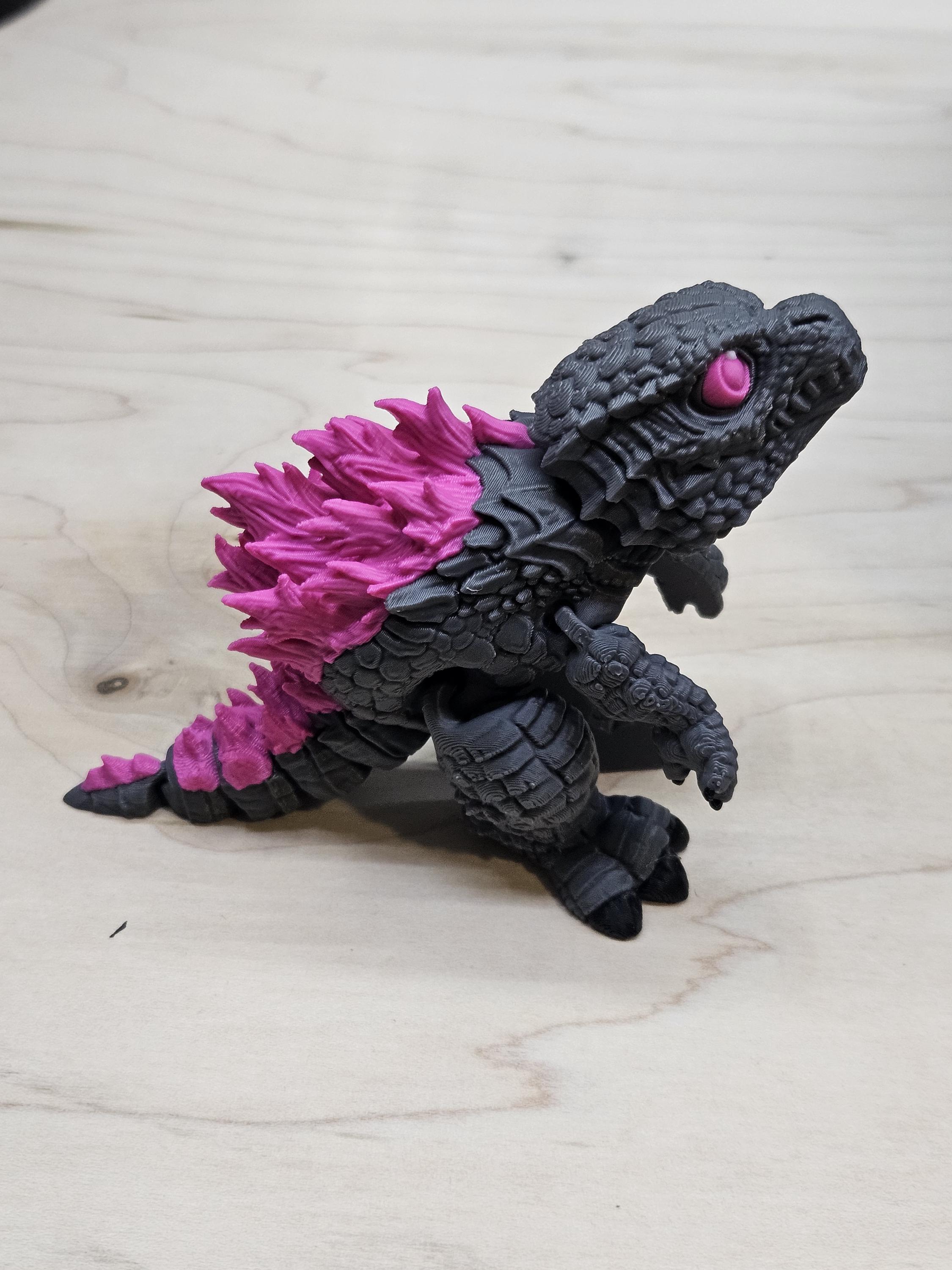 3d Printed Godzilla Fidget Toy Stress Reliever - Etsy