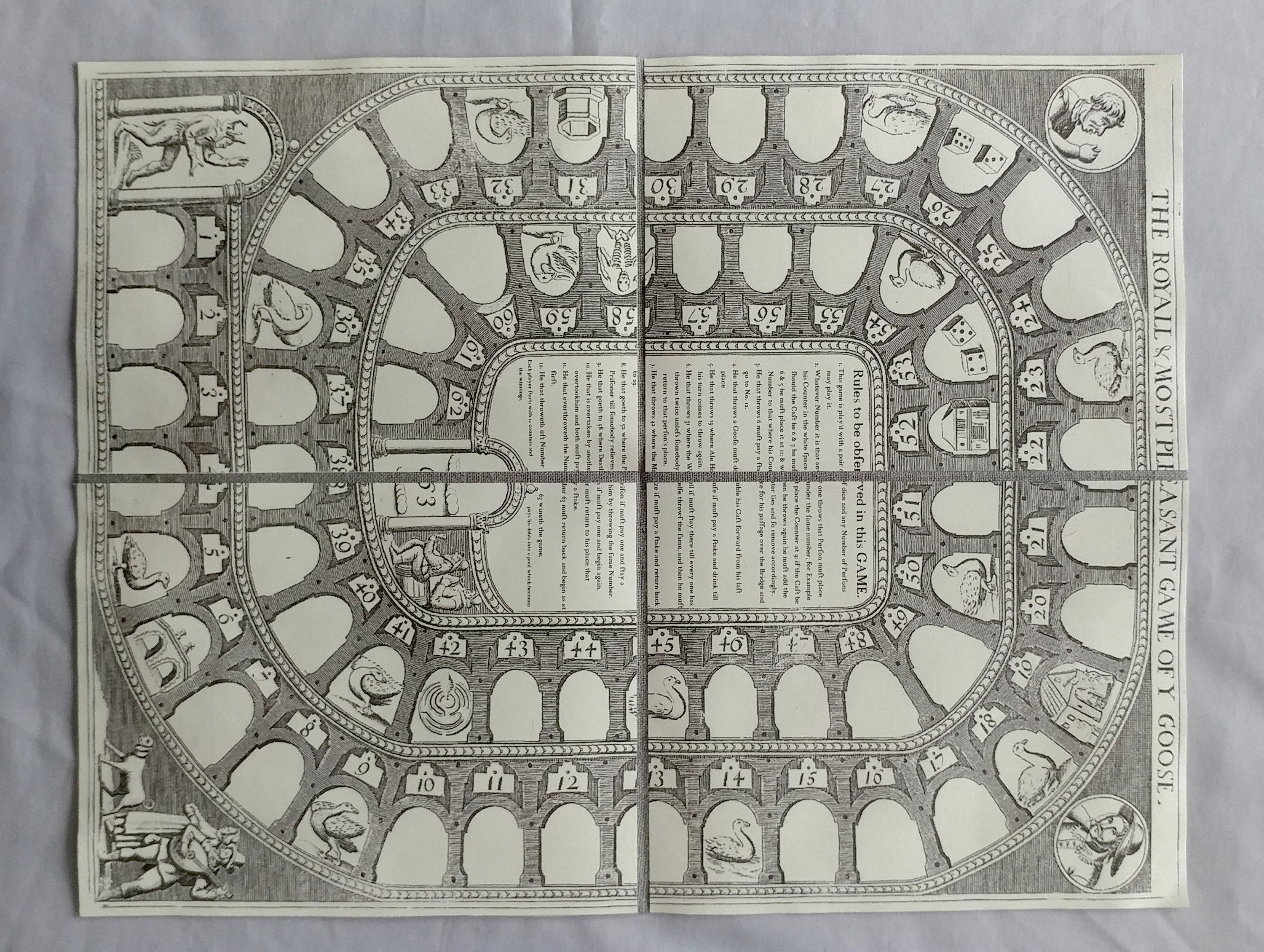 The Royal and Most Pleasant Game of Goose Board Game - Etsy