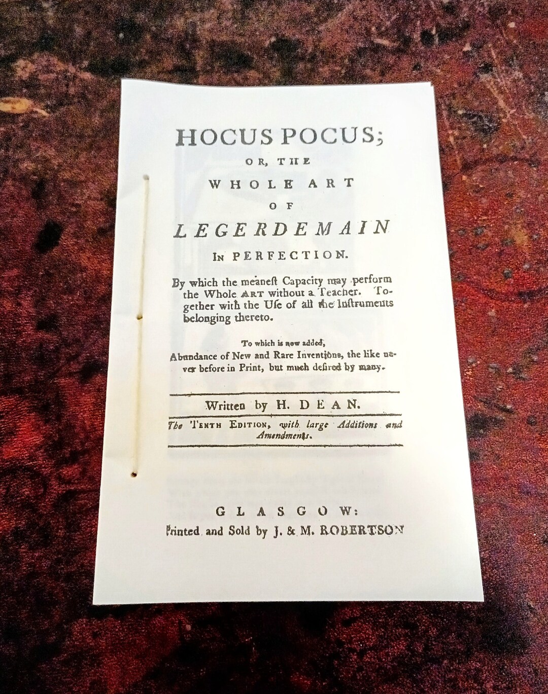 Hocus Pocus; Or, the Whole Art of Legerdemain in Perfection - Etsy