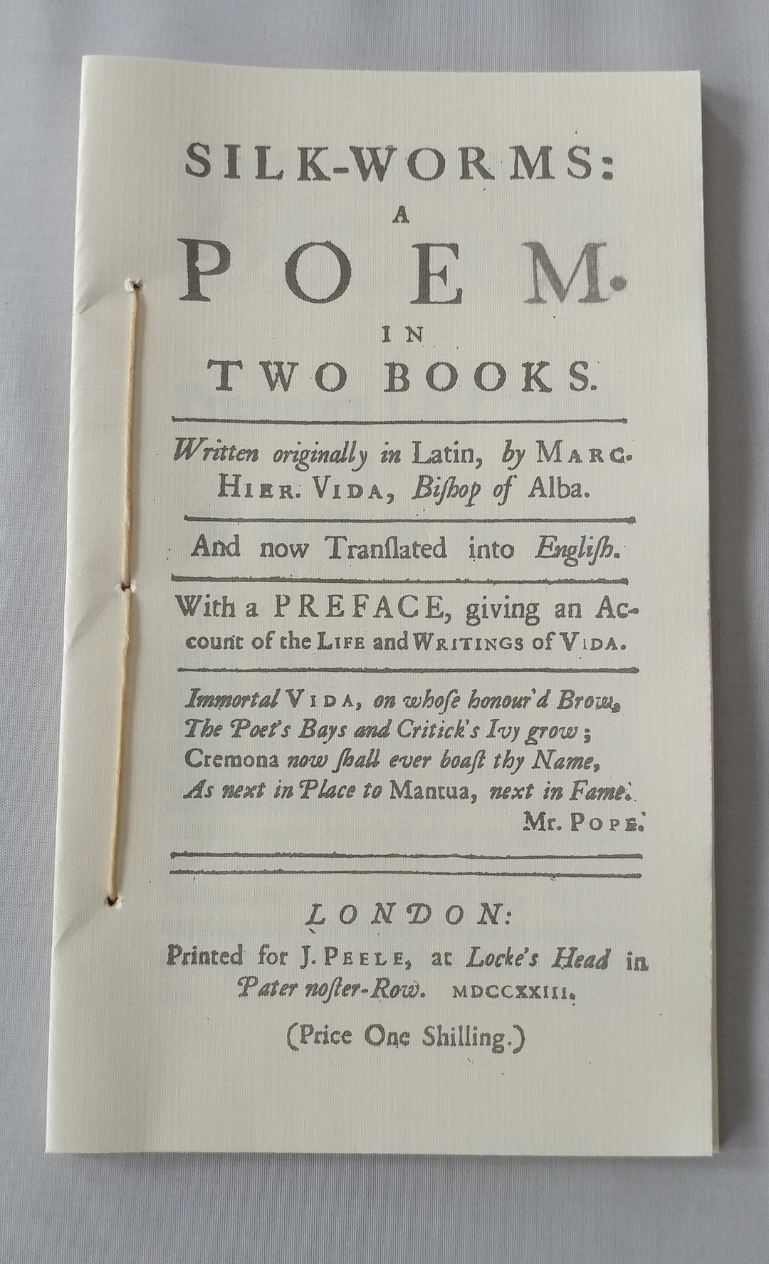 Silk-worms: A Poem in Two Books - Etsy