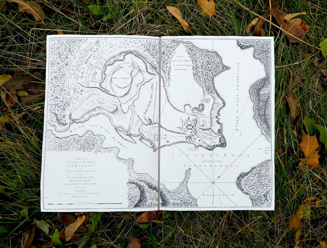 Map of Fort Ticonderoga Fort Carillon 1768 - Etsy
