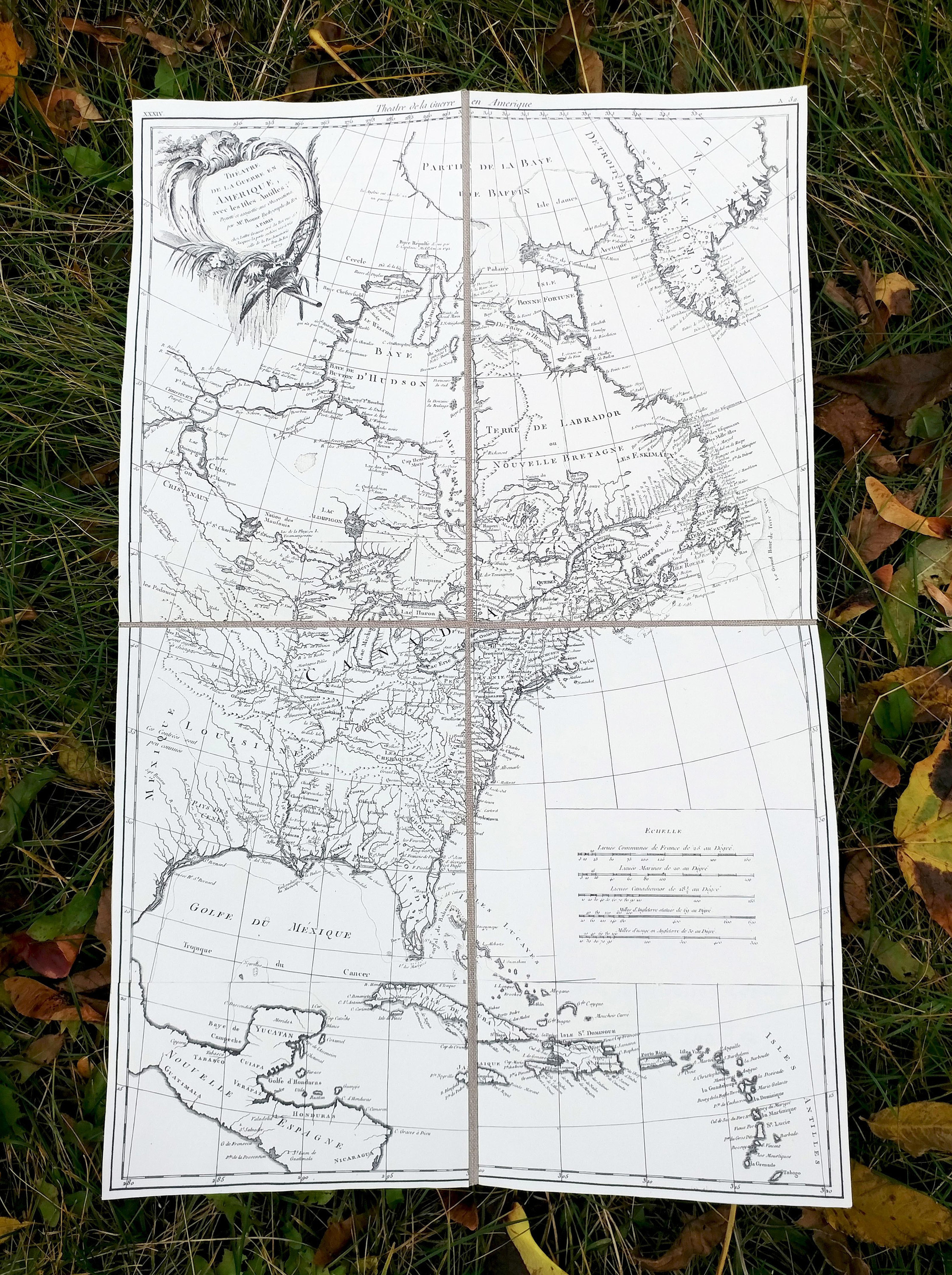 Map of the British Spanish and French Colonies of North | Etsy