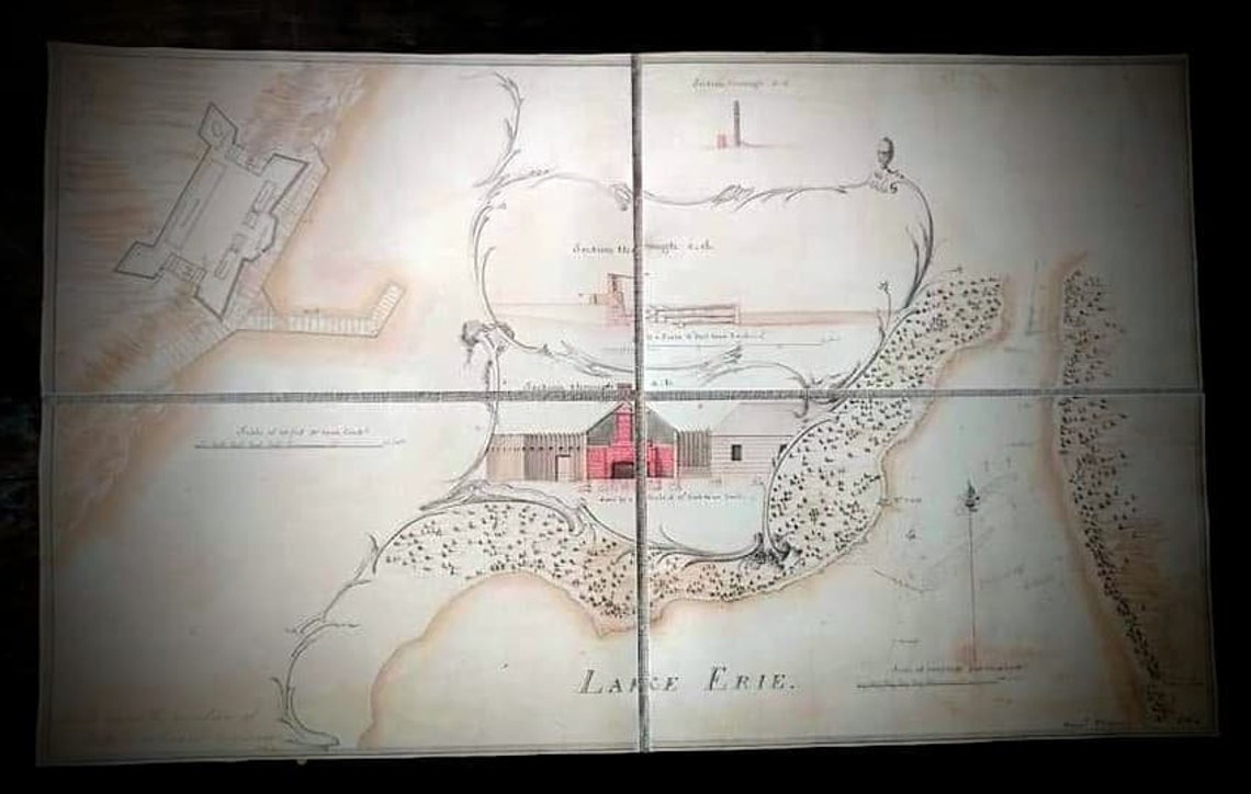 Map of Fort Erie 1764 - Etsy