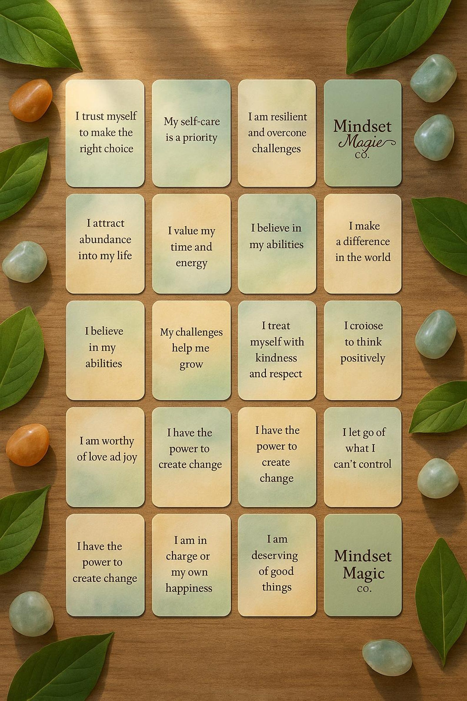 Clarity and Confidence Affirmation Cards – 24 Printable Positive Quotes ...