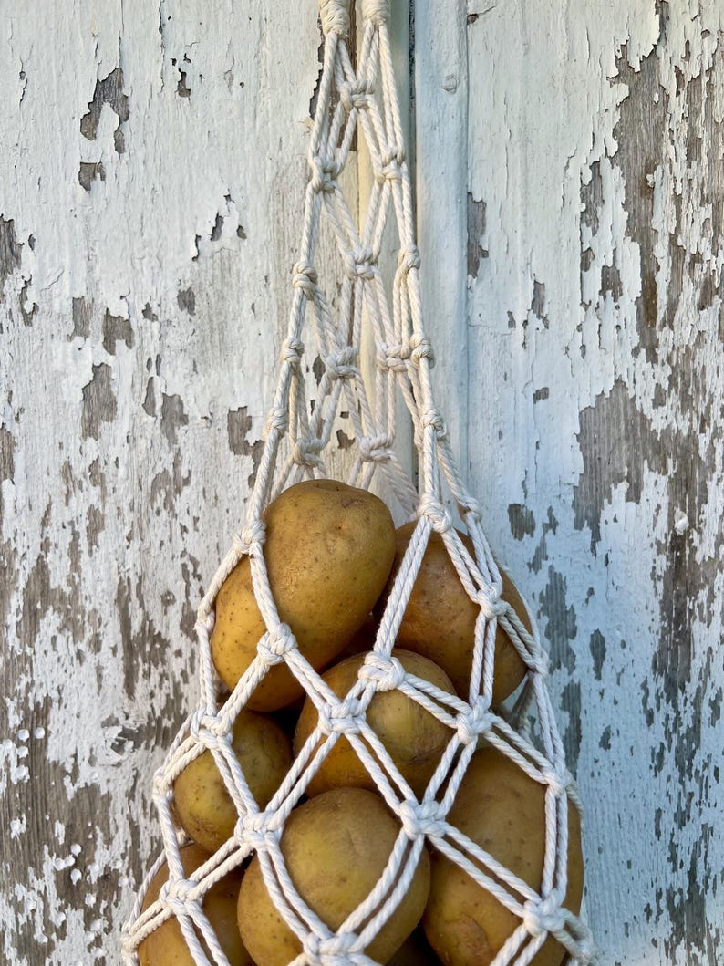 Macrame Produce Hanger - Etsy