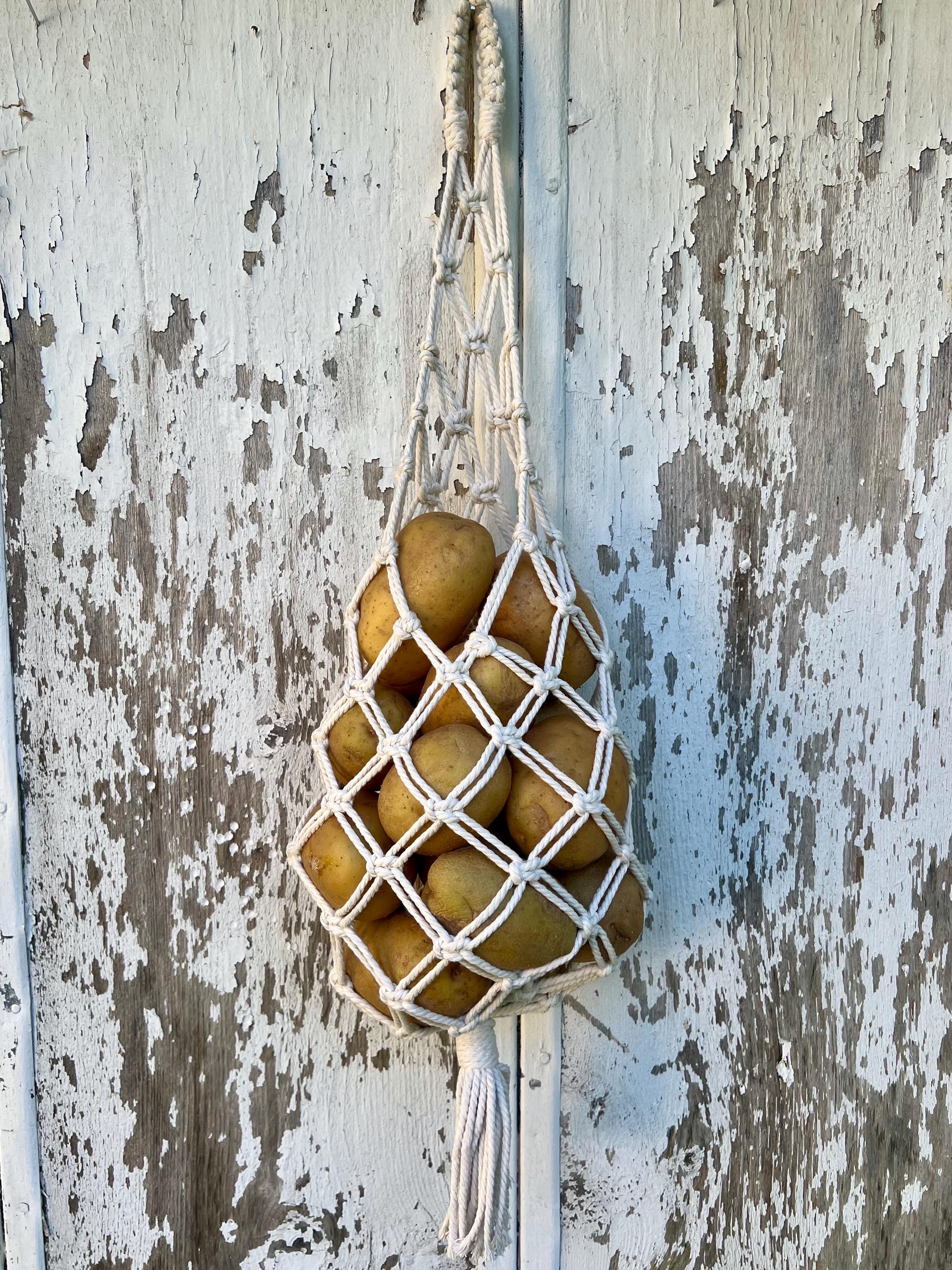 Macrame Produce Hanger - Etsy