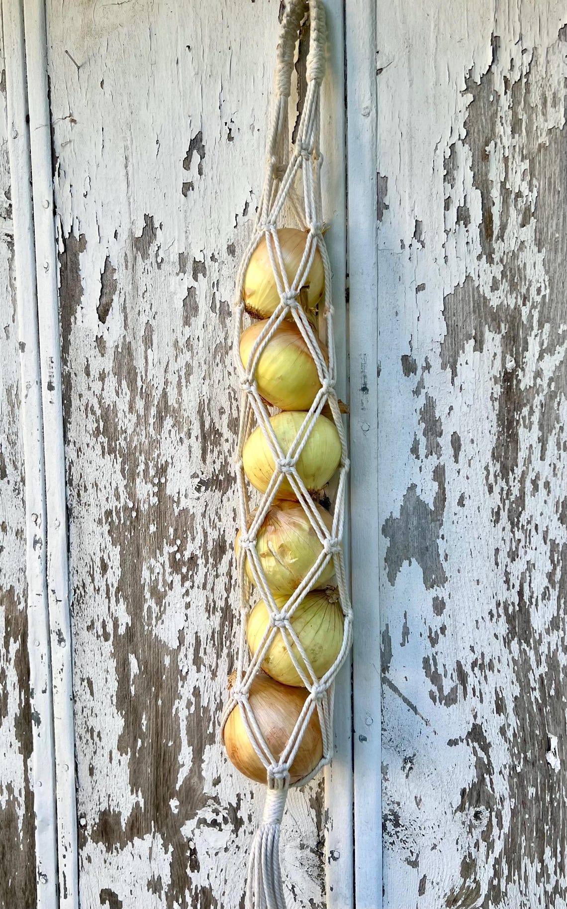 Macrame Produce Hanger - Etsy