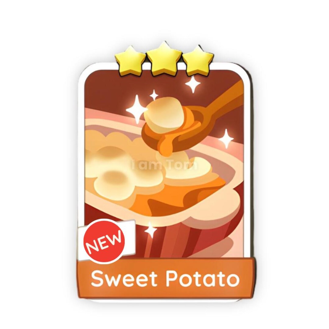 Sweet Potato 3 Stars Set 8 – Monopoly GO Sticker - Etsy