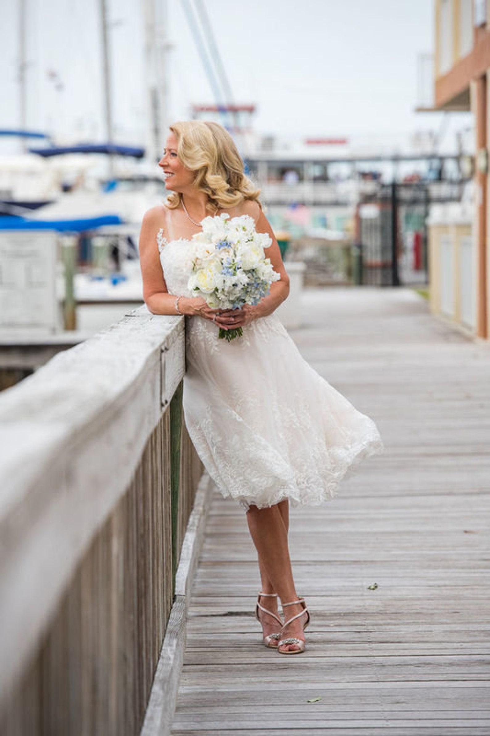 Short Wedding Dress Beach Bridal Dress by Award Winning - Etsy