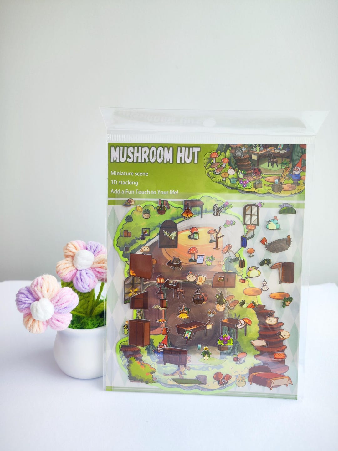 DIY Sticker Set 4 Themes, Tree House/candy Room, 3D Sticker Scene, DIY ...