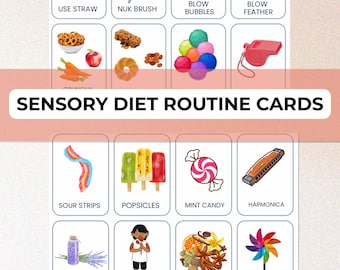 Sensory Routine Cards for Kids | Printable Visual Supports for ADHD ...