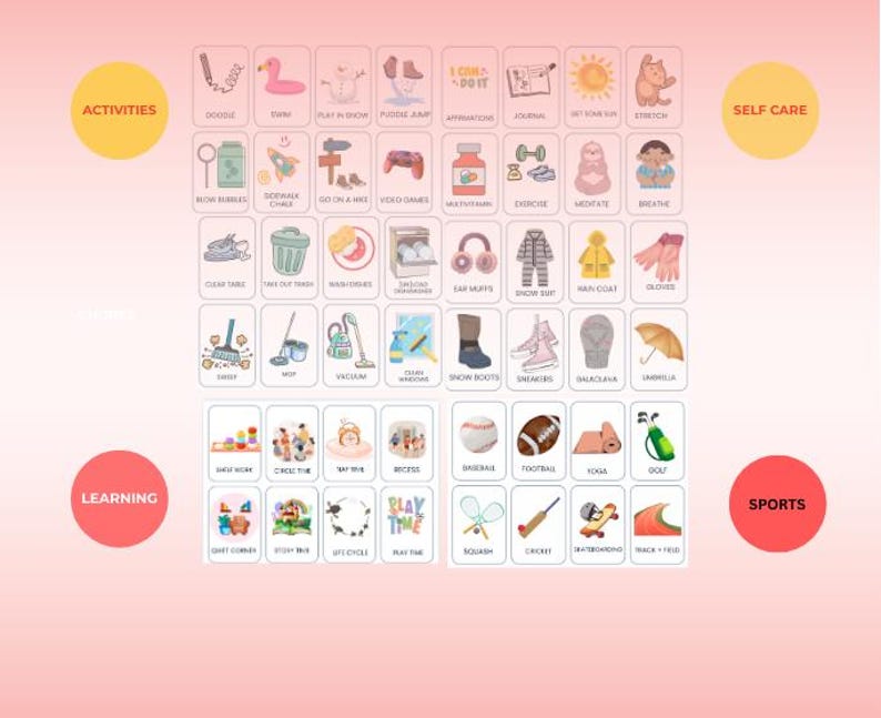Printable PDF Daily Routine and Transitions | Visual Schedule for ...