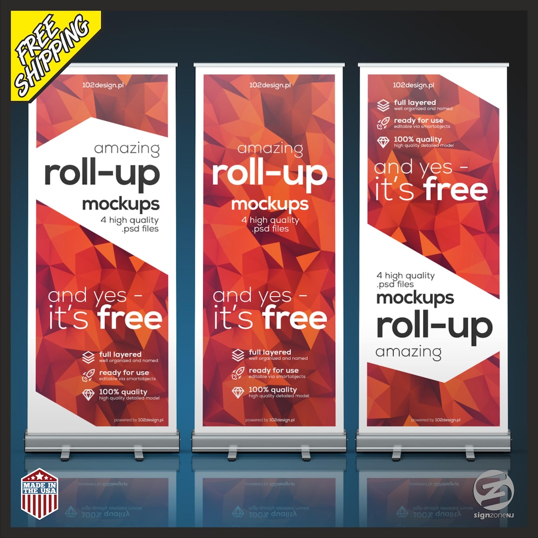 Custom Roll-up Banner – Retractable Banner Stand – Business Display ...