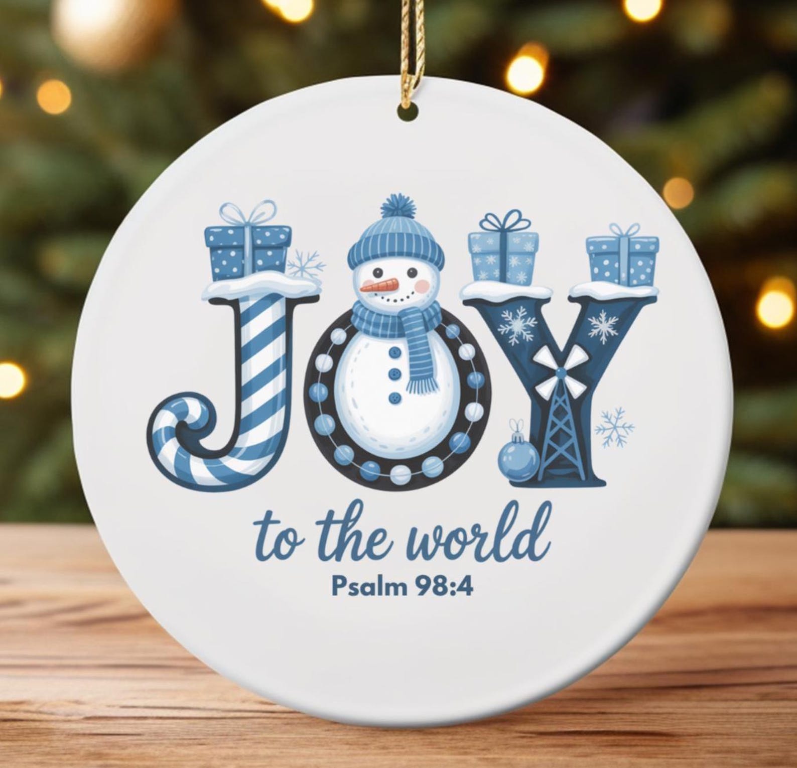Joy to the World Christmas Ornament Bible Verse Ornament Meaningful ...