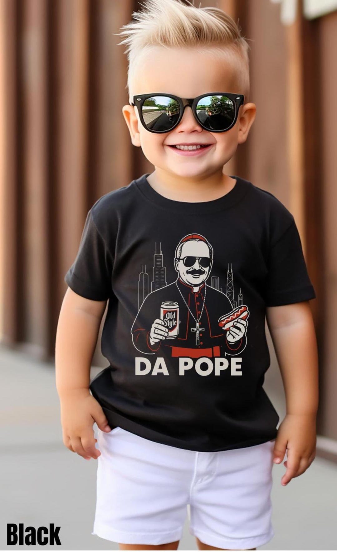 Da Pope Funny Toddlers Tee Pope Leo XIV Robert Prevost Shirt Christian ...