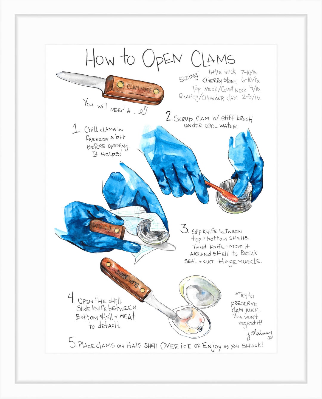 How to Open Clams - Etsy