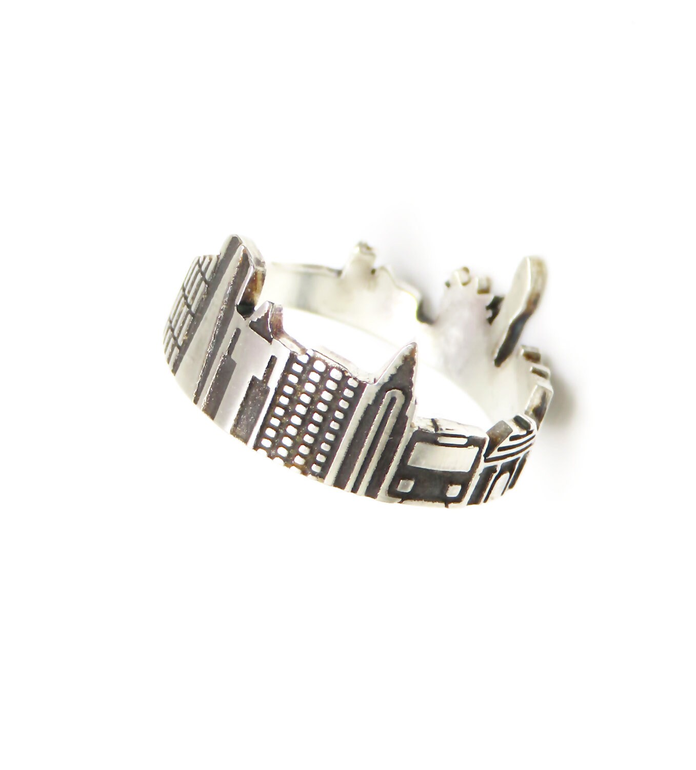 Custom City Icon Ring New York City Ring Custom Landmark City - Etsy ...