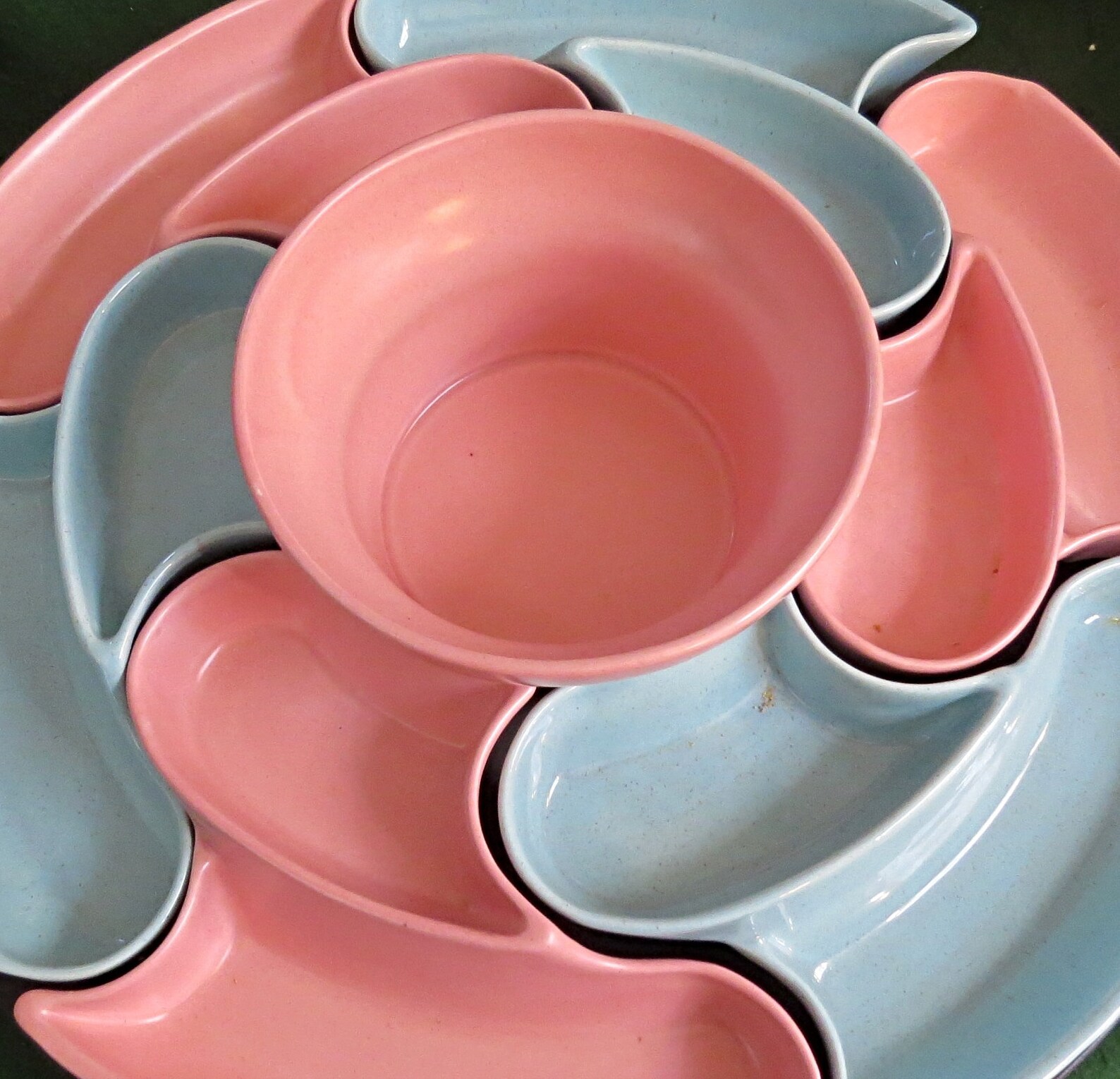 Vintage Santa Anita Ware Large Lazy Susan Retro / Art Deco - Etsy