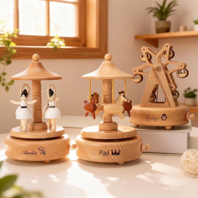 Musical Box With Train - Etsy UK