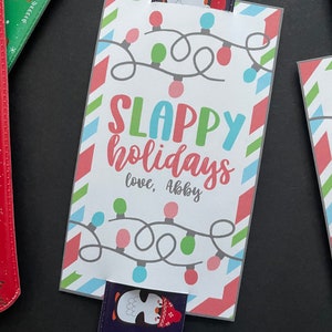 Slappy Holidays Slap Bracelets Personalized Class Team Teacher Gift Non ...