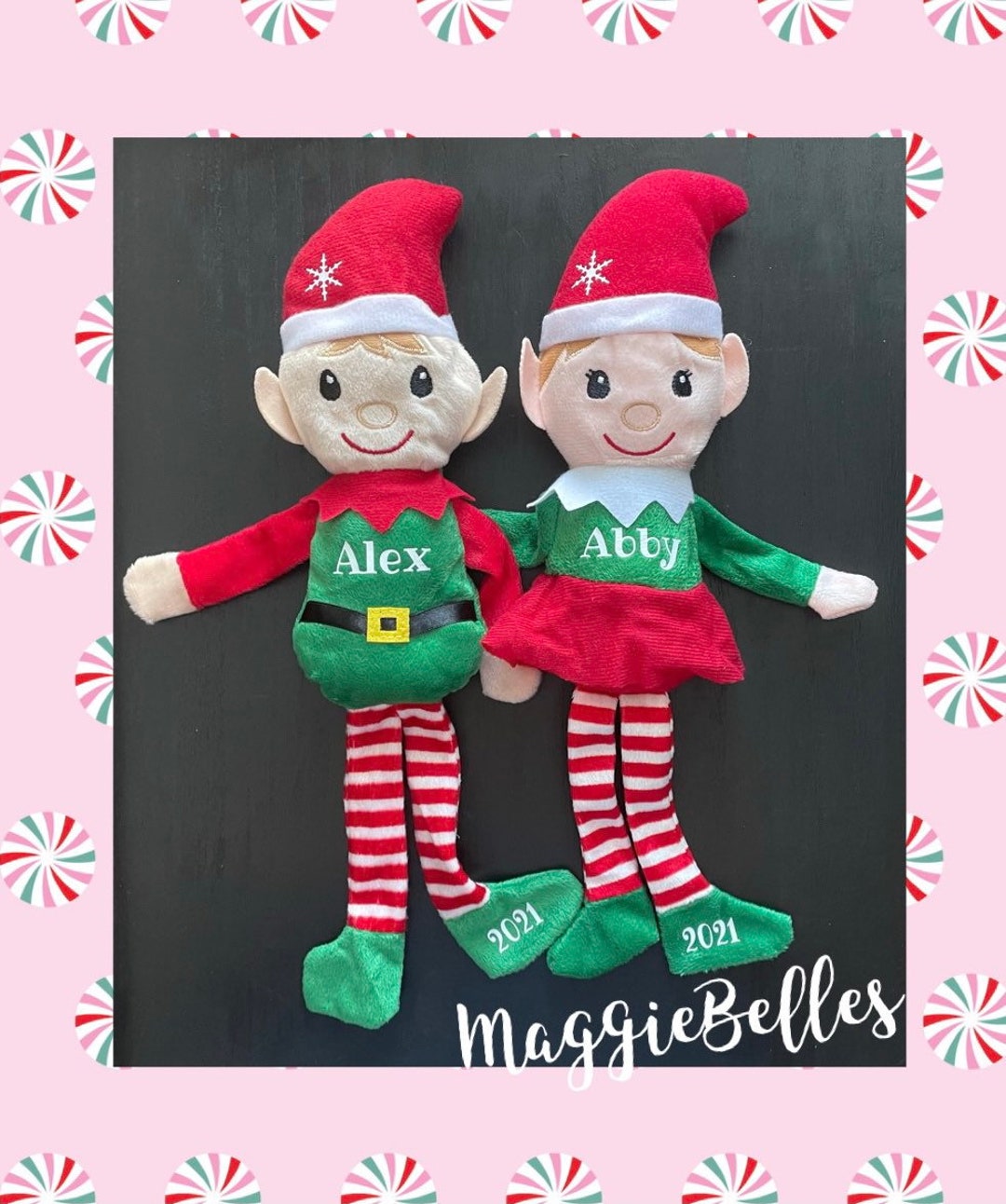 Personalized Christmas Plush Elf Elves Stocking Stuffer Teacher Gift ...